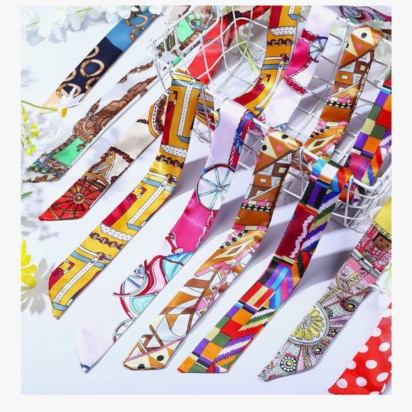 Handepo | Accessories | 4 For Colorful Patterned Purse And Hat Ties ...